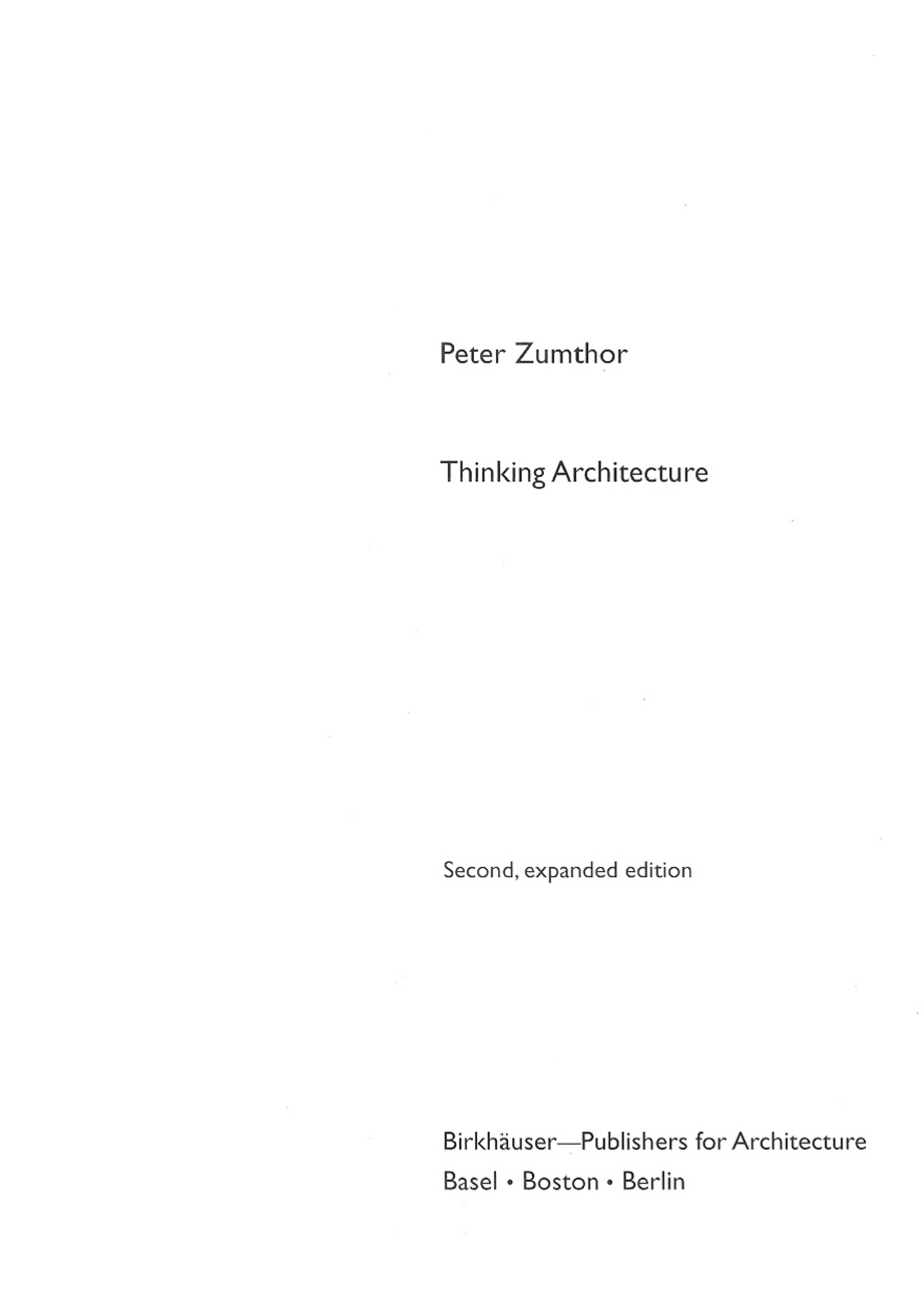 Ebook: Thinking Architecture – D3A